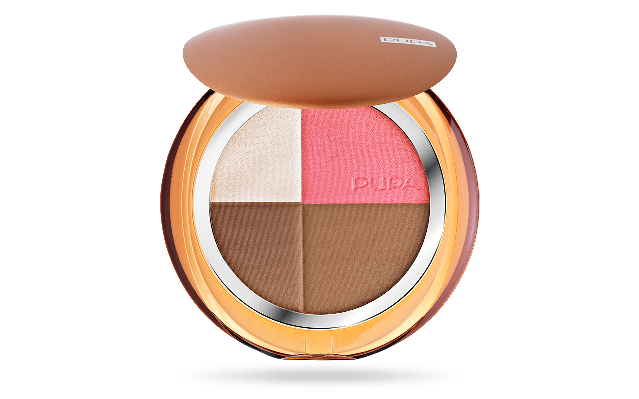 4SUN ALL IN ONE - Bronzer, lícenka a rozjasňovač - PUPA Milano
